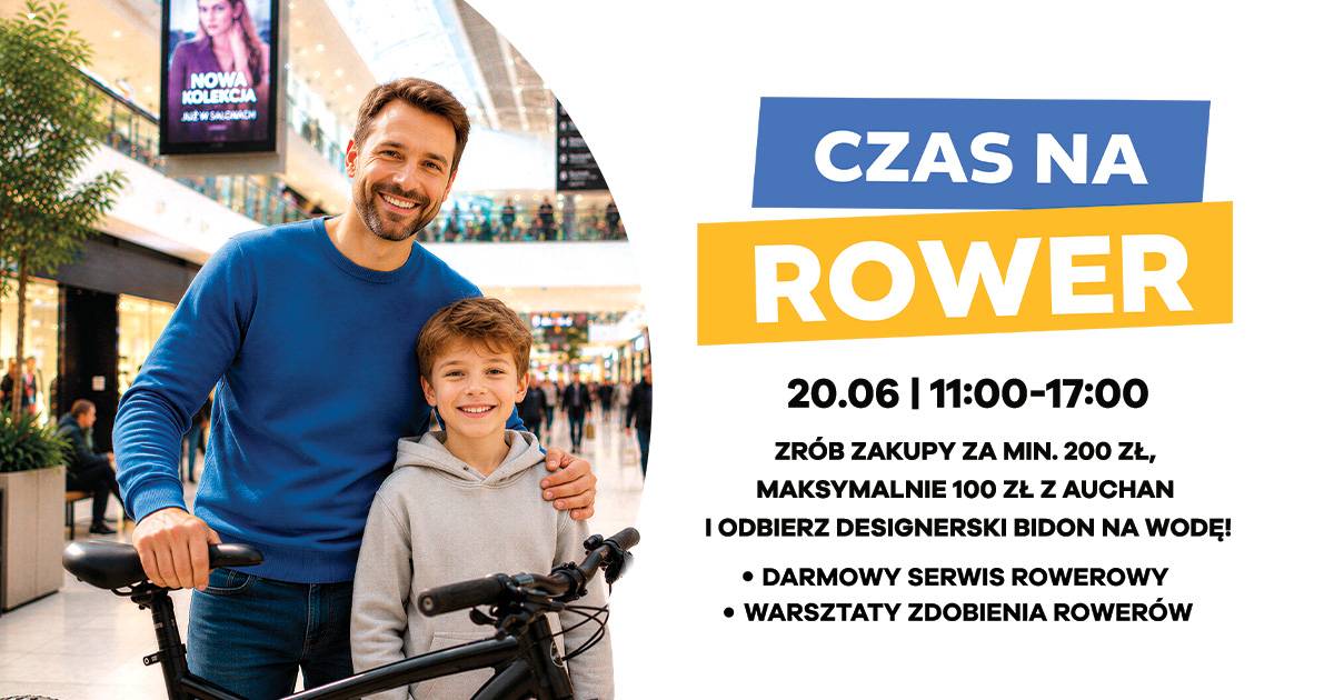 It's Bike Time at Auchan Kołbaskowo! Expert advice, free bike service ...